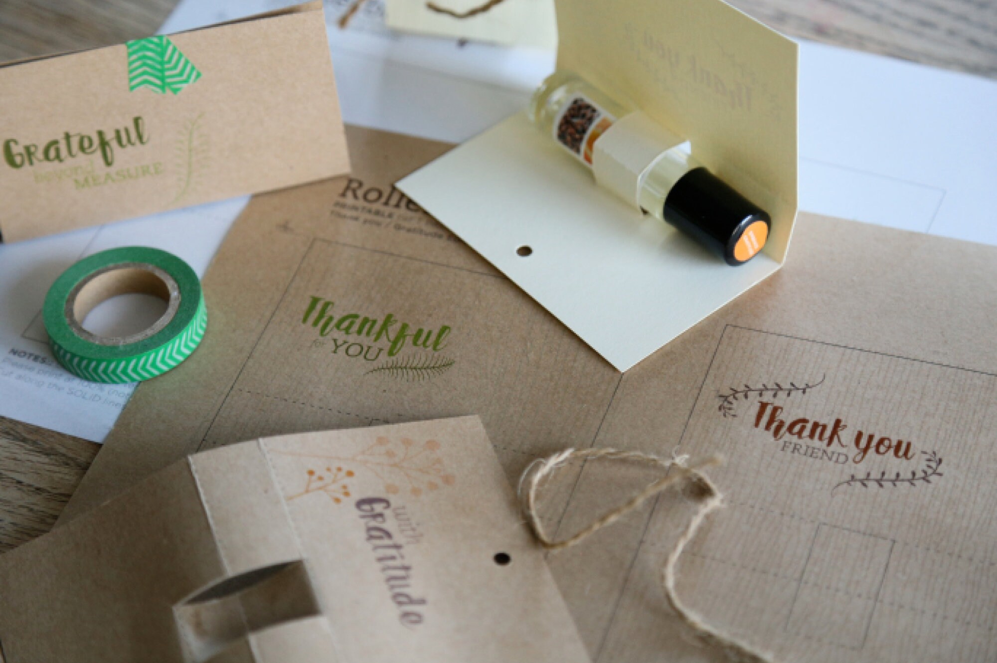Thank You / Gratitude Printable Rollerball Gift Package - Etsy