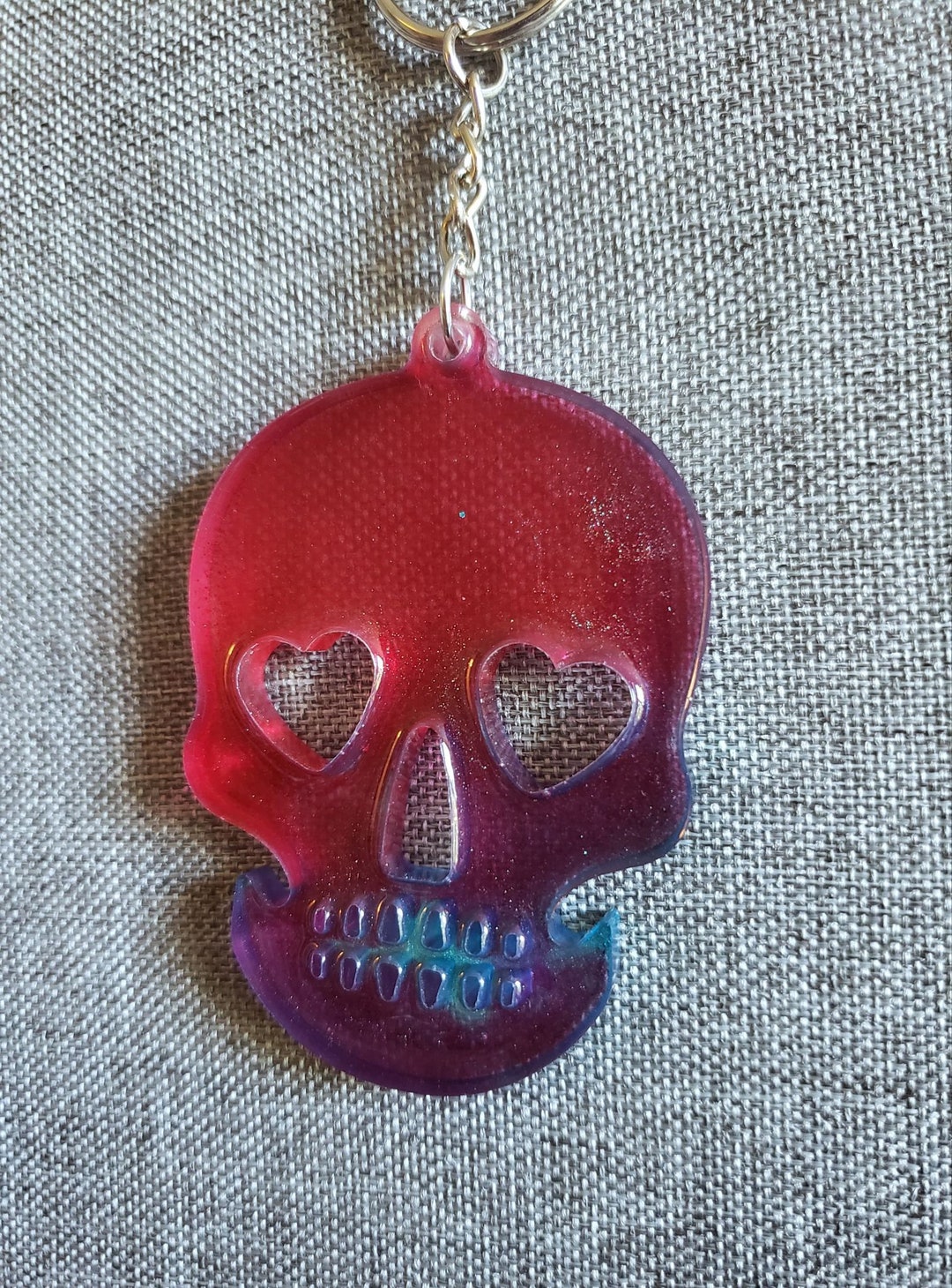 Cutie Skull Keychain - Etsy
