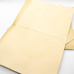 Coffee Dyed Manila File Folder | 4 PC Tea Stained Paper, Coffee Stained ...