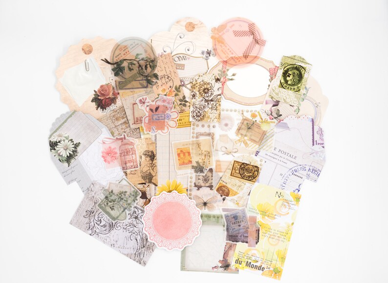 Floral Ephemera Pack Summer Botanical Ephemera Vintage - Etsy