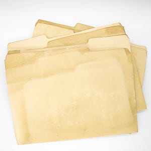 Coffee Dyed Manila File Folder | 4 PC Tea Stained Paper, Coffee Stained ...