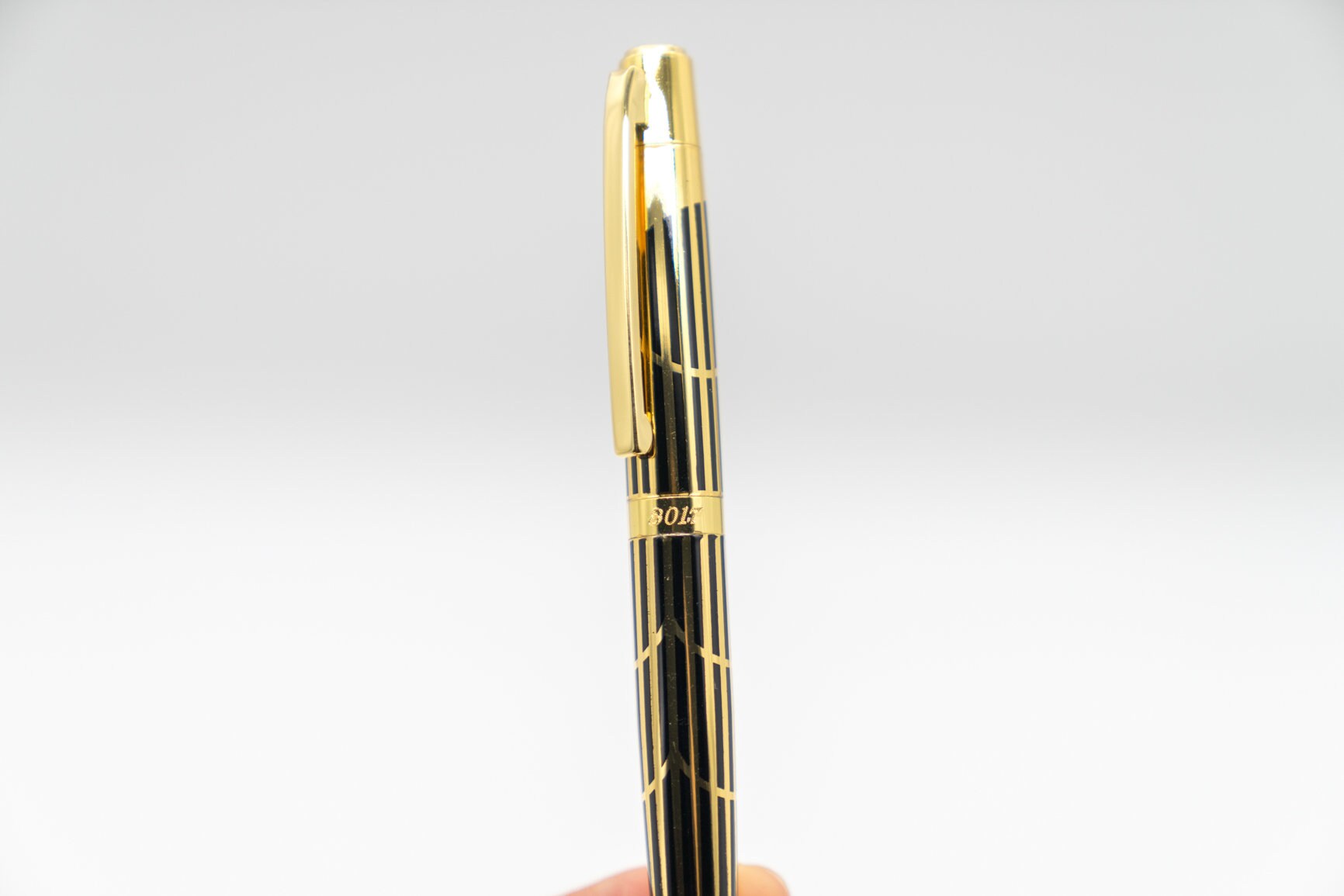 Gold and Black Bent Nib Fountain Pen | Metal Calligraphy Pen ...
