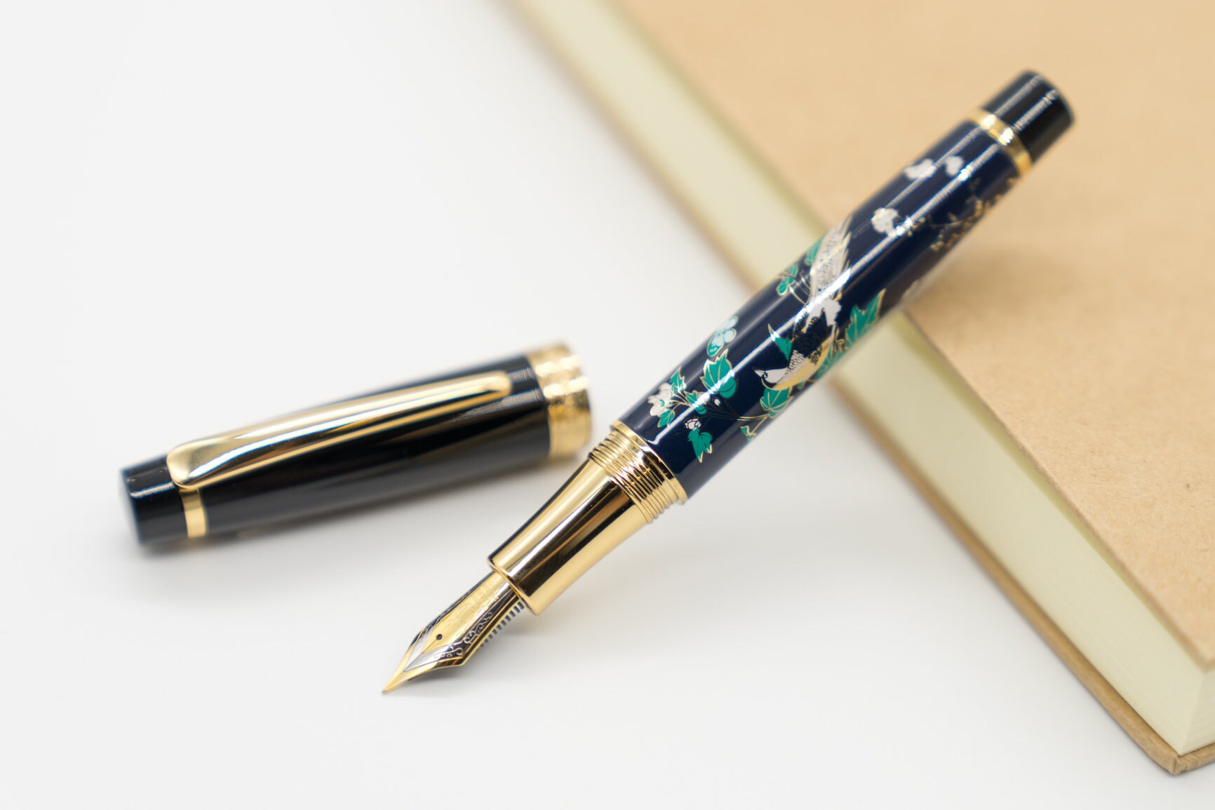 Luxury Navy Bird Fountain Pen | F .6 Mm Nib, Calligraphy Pen, Mothers ...