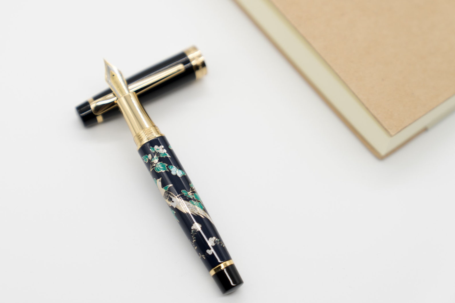 Luxury Navy Bird Fountain Pen F .6 Mm Nib Calligraphy Pen - Etsy
