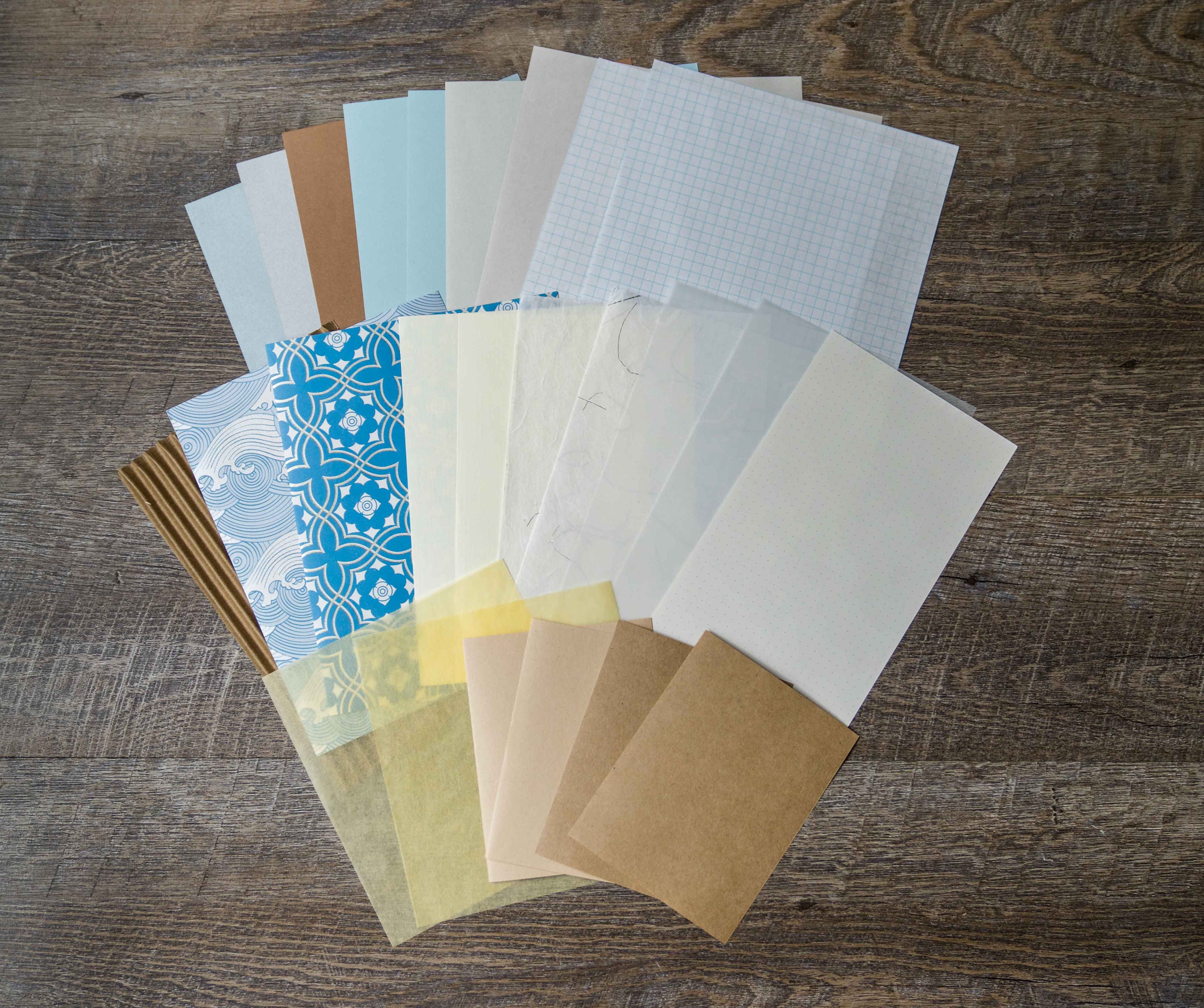 Blue & Neutral Paper Pack | Scrapbook Paper, Inspiration Kit, Junk ...