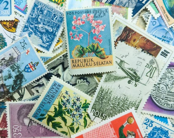 Vintage Postage Stamps | Cancelled Stamps, Worldwide Used Stamps ...