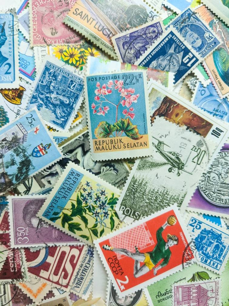 Vintage Postage Stamps Cancelled Stamps Worldwide Used - Etsy