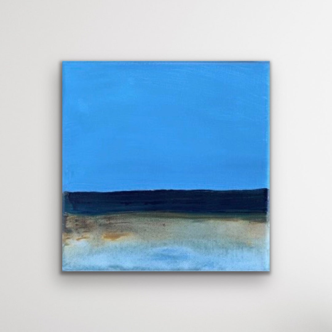 Small Abstract Painting, Abstract Art, Pair of Abstracts, Seascape ...