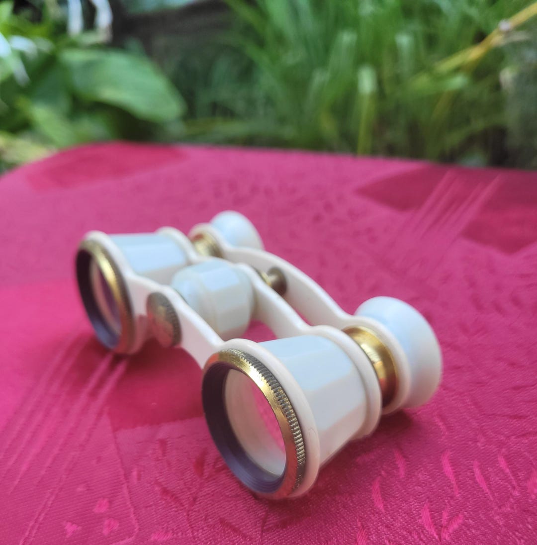 Old Vintage 70-80s Soviet Union Theatre Opera Binocular 2.5x 65 Leather ...
