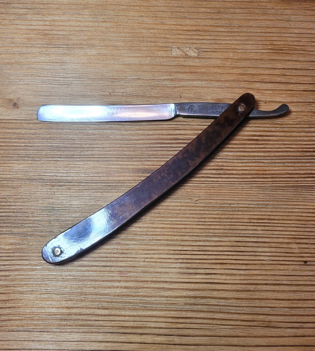 Vintage Rare Germany Reference Straight Razor 28 Rich Vitting Solingen ...