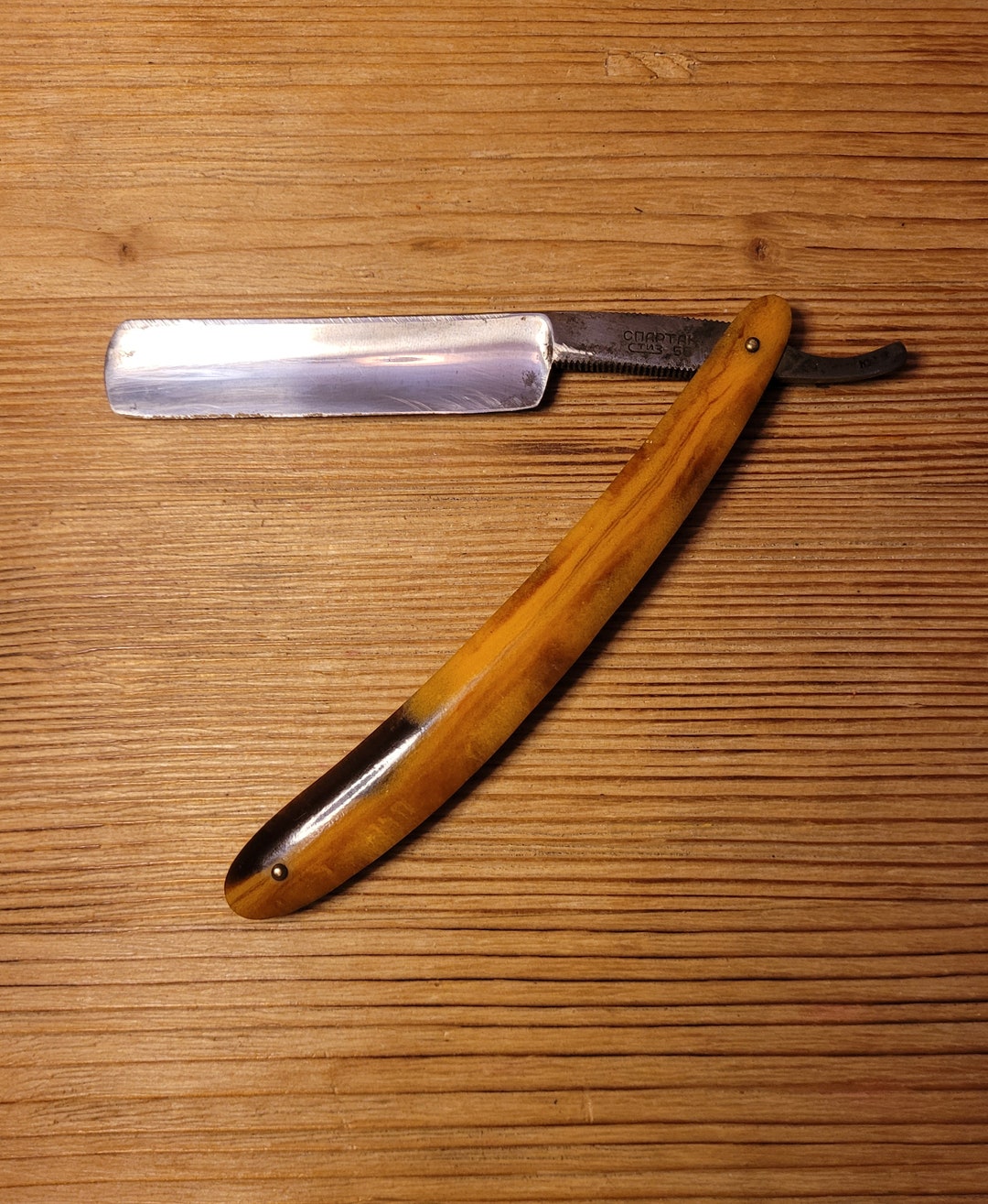 Old Vintage 1955 From Soviet Union Straight Razor Spartak Stiz. New ...