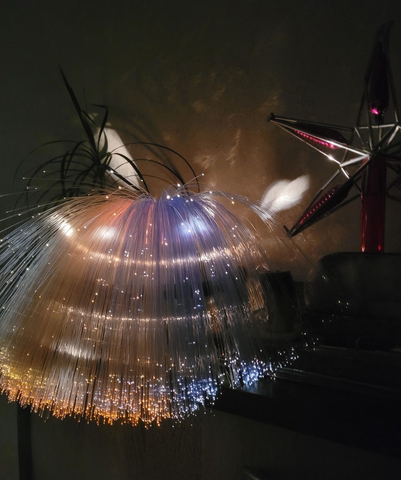 Vintage 80s Soviet Union Fiber Optic Metal Night Light Ufo Style. - Etsy