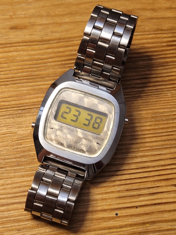 vintage watch elektronika lcd - Gem