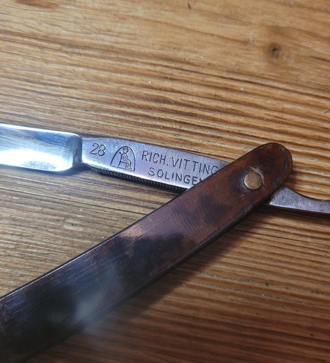 Vintage Rare Germany Reference Straight Razor 28 Rich Vitting Solingen ...