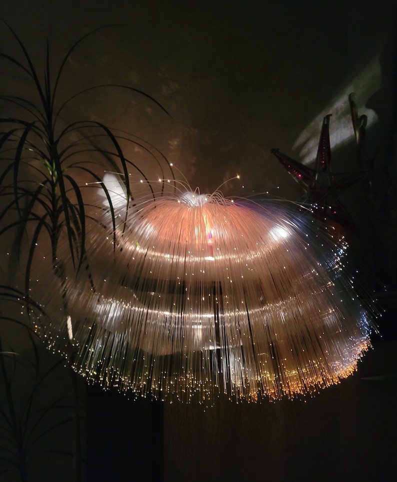 Vintage 80s Soviet Union Fiber Optic Metal Night Light Ufo Style. - Etsy