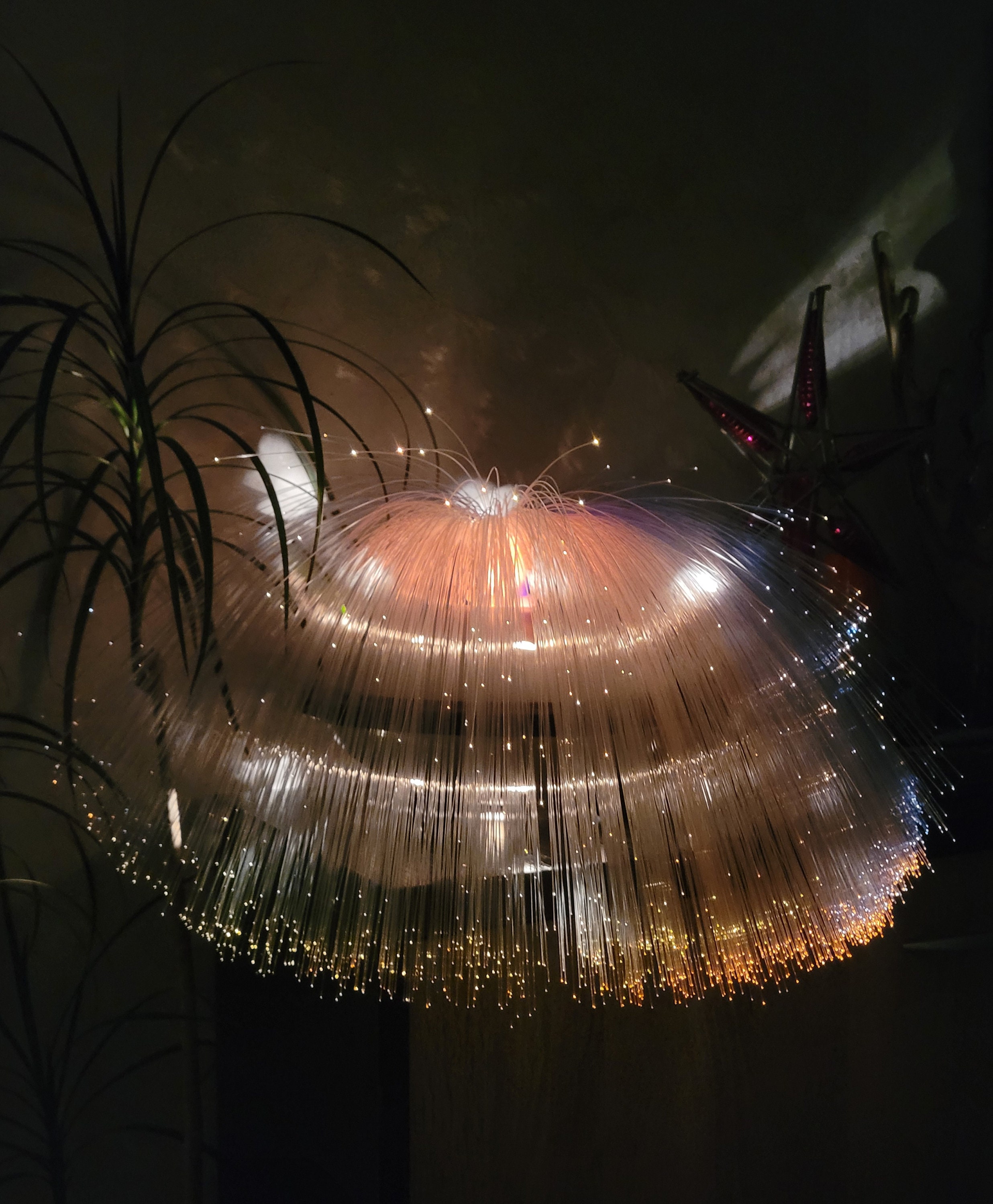 Vintage 1980s Soviet Union Fiber Optic Metal Night Light Ufo Style. - Etsy