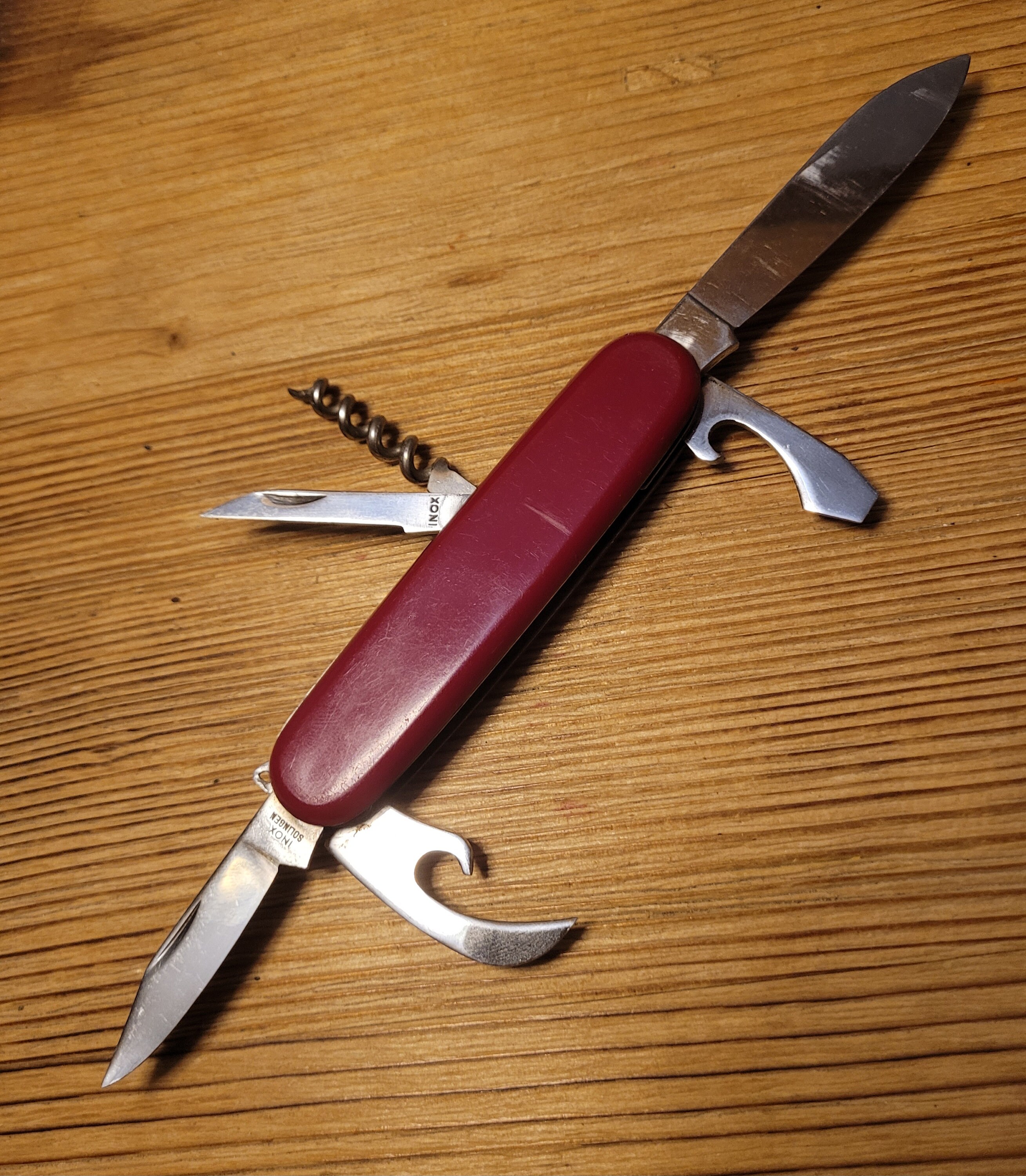 Solingen Germany Inox Pocket Knife 2 Blades + 4 Tools. 91 Mm. - Etsy