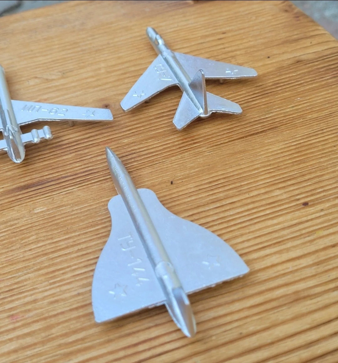 Old Vintage 70s Soviet Union Tin Toy Military Planes. Lot 5 - Etsy