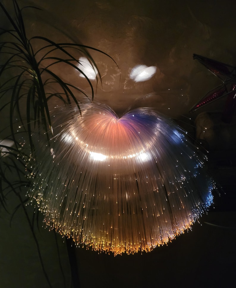 Vintage 80s Soviet Union Fiber Optic Metal Night Light Ufo Style. - Etsy