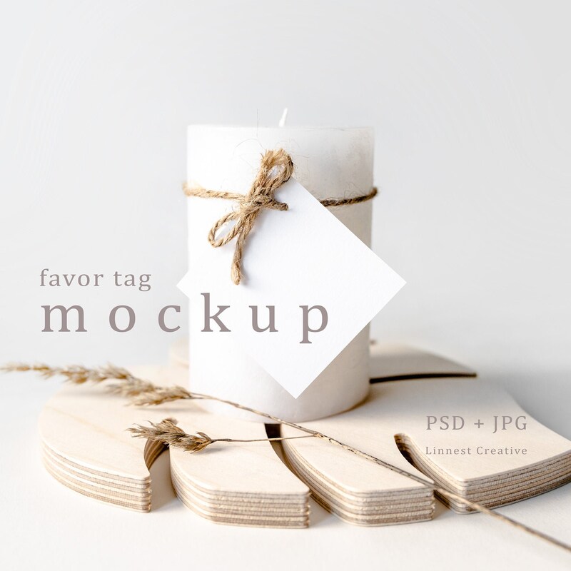 Candle Favor Tags - Etsy