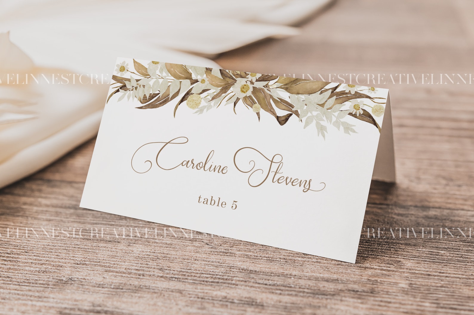 Folded Place Card Mockup Tent Fold Card Mockup Wedding - Etsy