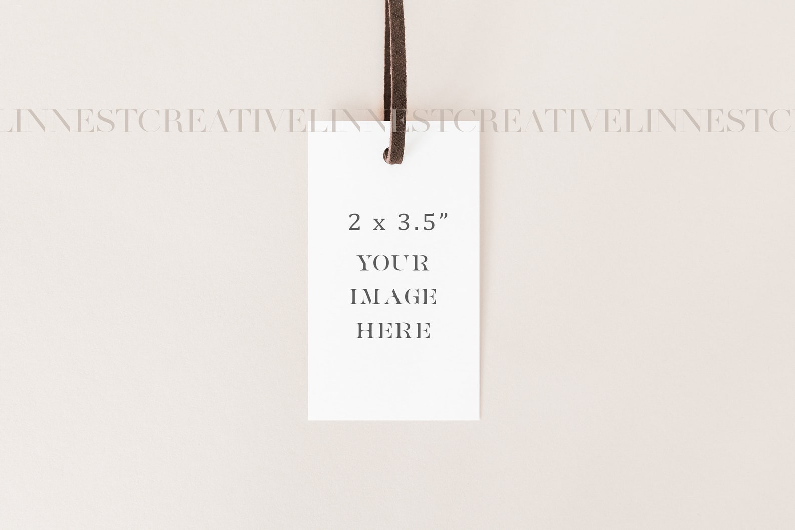 Minimal Modern 2x3.5 Gift Tag Mockup Wedding Favor Tag | Etsy