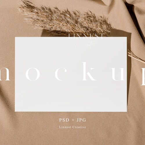 6x4 Card Mockup Boho Card Mockup Smart Object Wedding Mock - Etsy