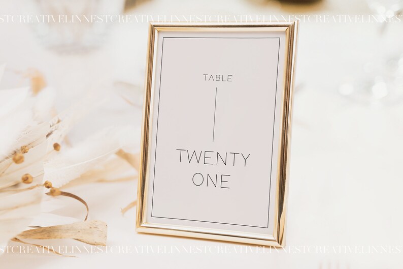 4x6" Table Number Sign Mockup, Wedding Table Number Stand Mockup, Boho ...