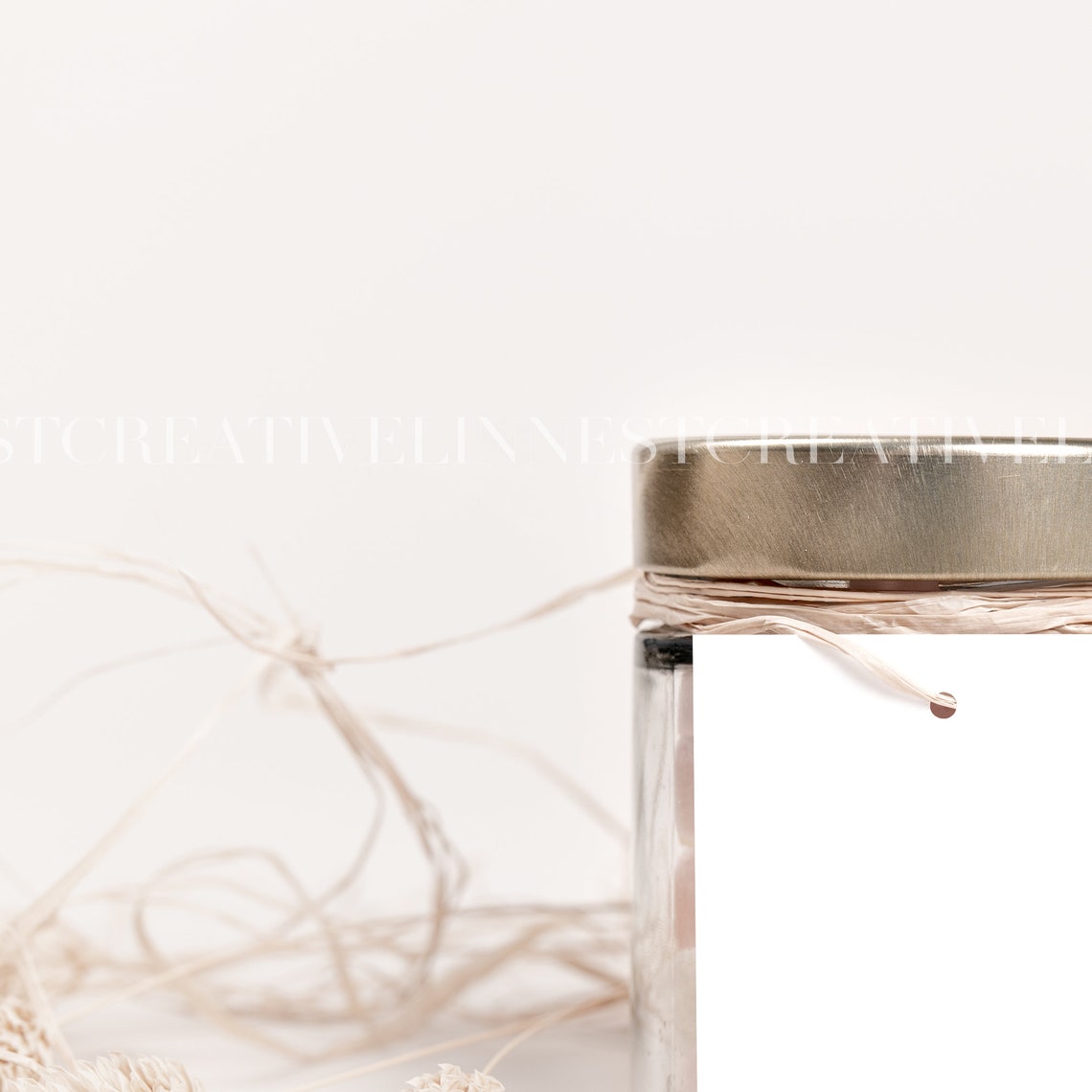 Square Gift Tag Mockup Favor Tag Mockup Minimalist Empty | Etsy