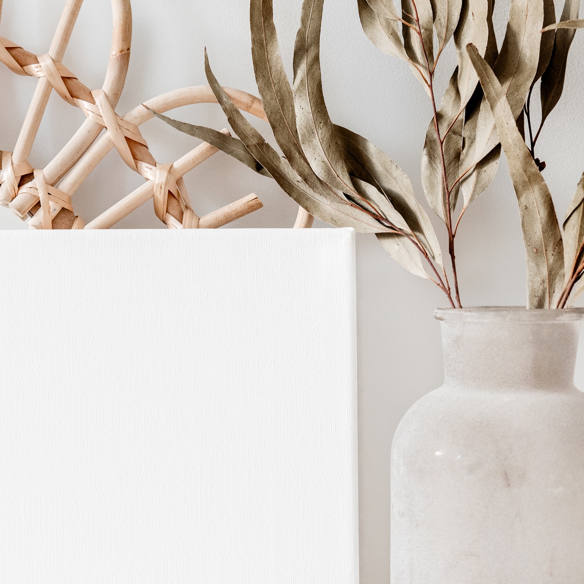 Canvas Mockup A4 Canvas Wall Art Mockup Minimalist Modern | Etsy