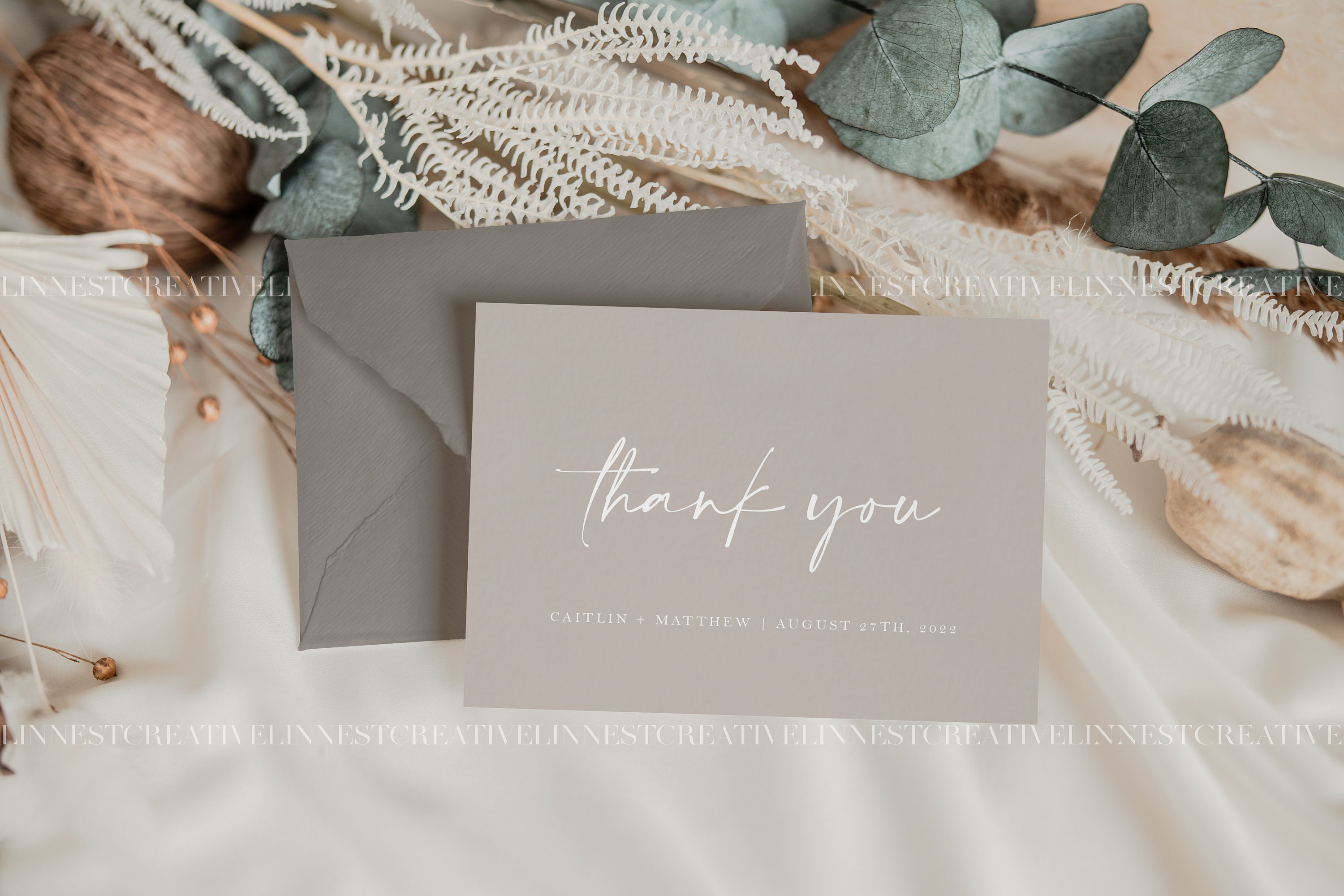 RSVP card mockup Boho response card mockup Smart Object | Etsy