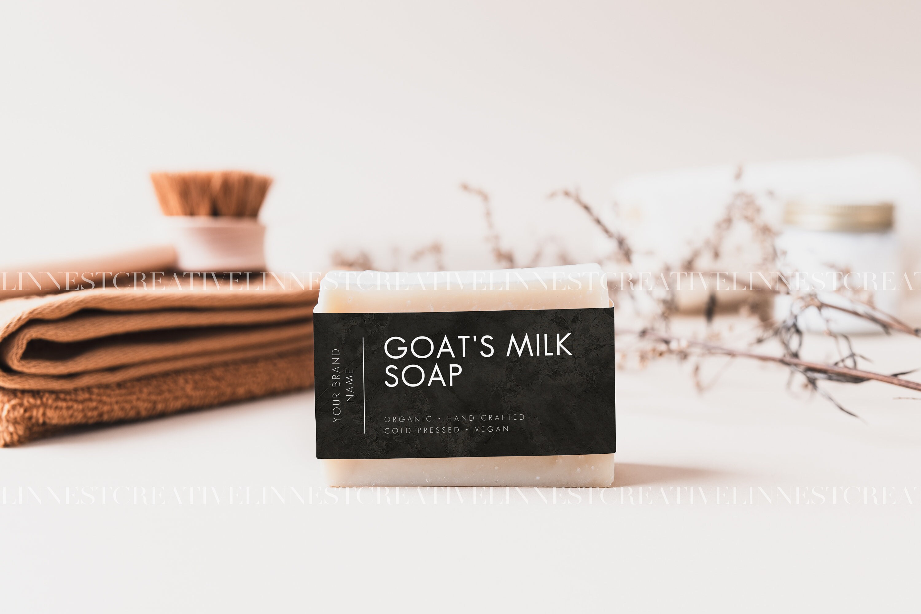 Minimal Soap Label Mockup Natural Modern Soap Packaging - Etsy