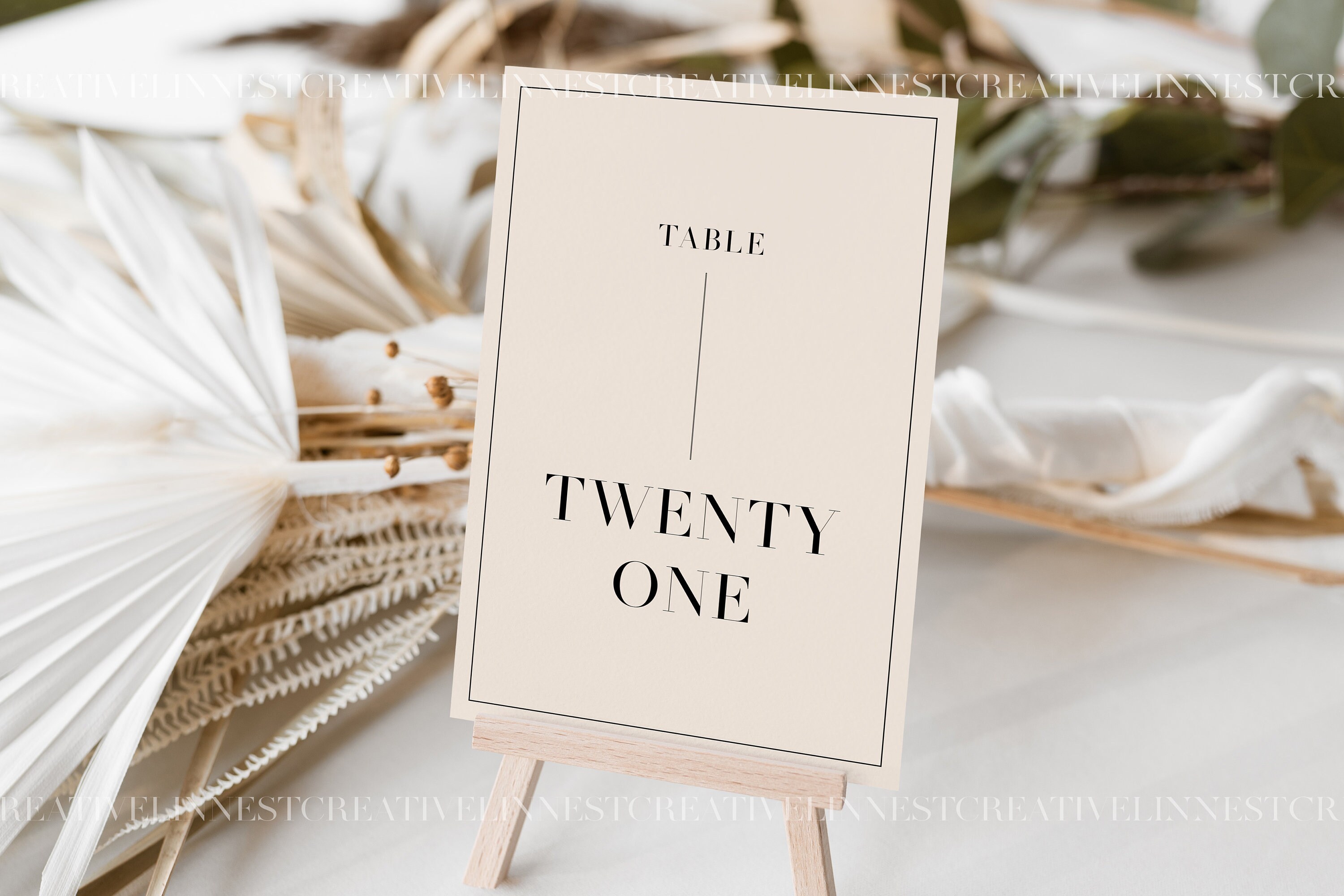 4x6 Card Mockup Table Number Mockup Card Mockup Smart | Etsy