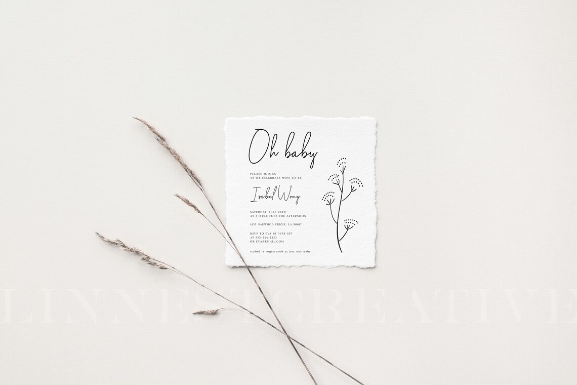 5x5 Square Card Mockup Deckle Edge Card Mockup | Etsy