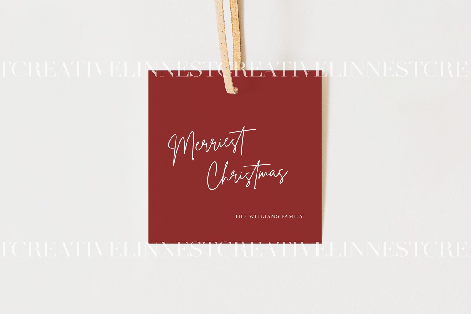Square Gift Tag Mockup, Boho Wedding Favor Tag Mock Up, Modern ...