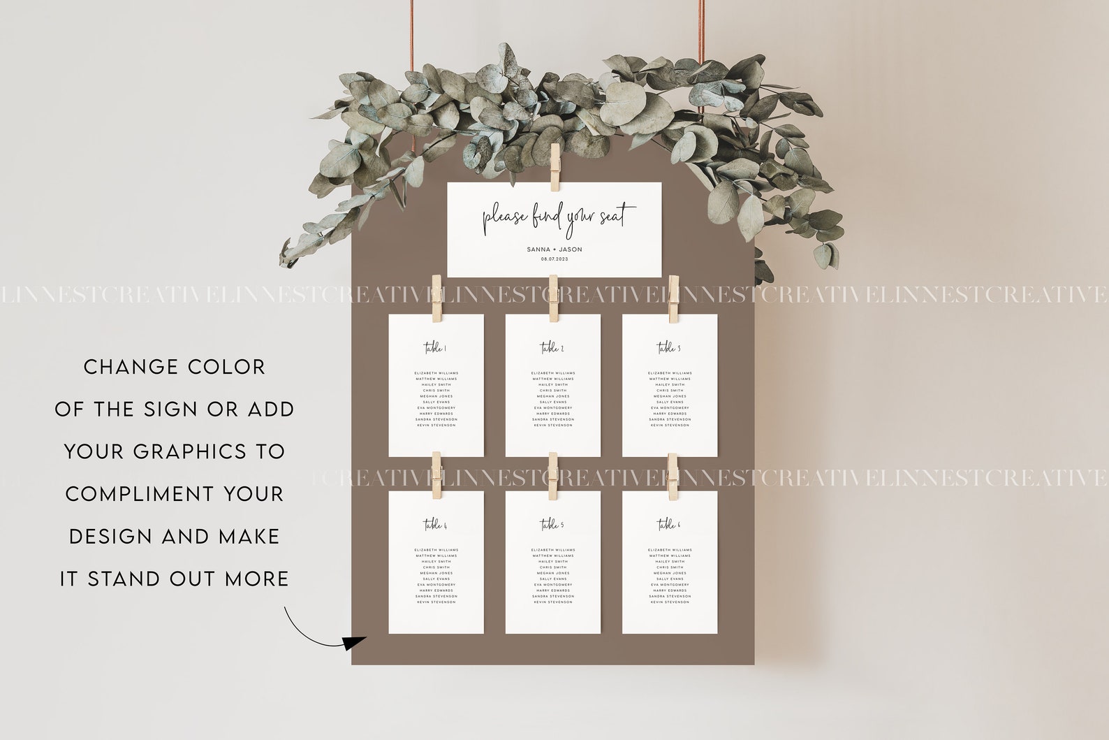 Wedding seating cards mockup Seating chart cards mock up 4x6 | Etsy