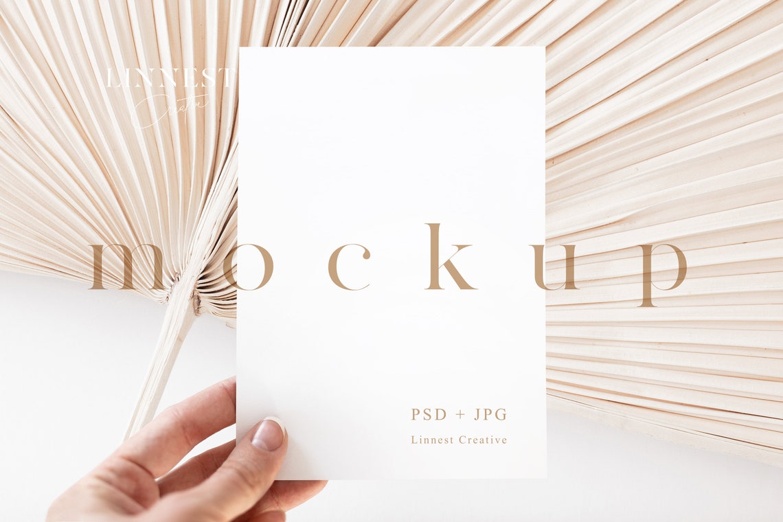 Greeting Card Mockup Card Mockup Invitation Mockup Boho - Etsy