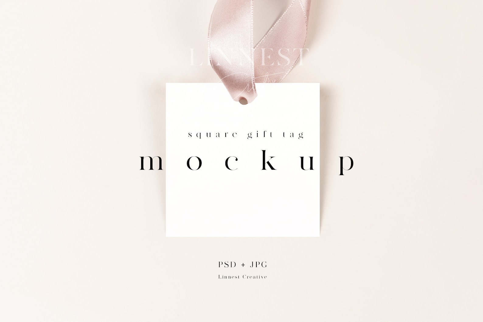 Square Gift Tag Mockup, Favor Tag Mockup, 3x3 Label Tag Mockup ...