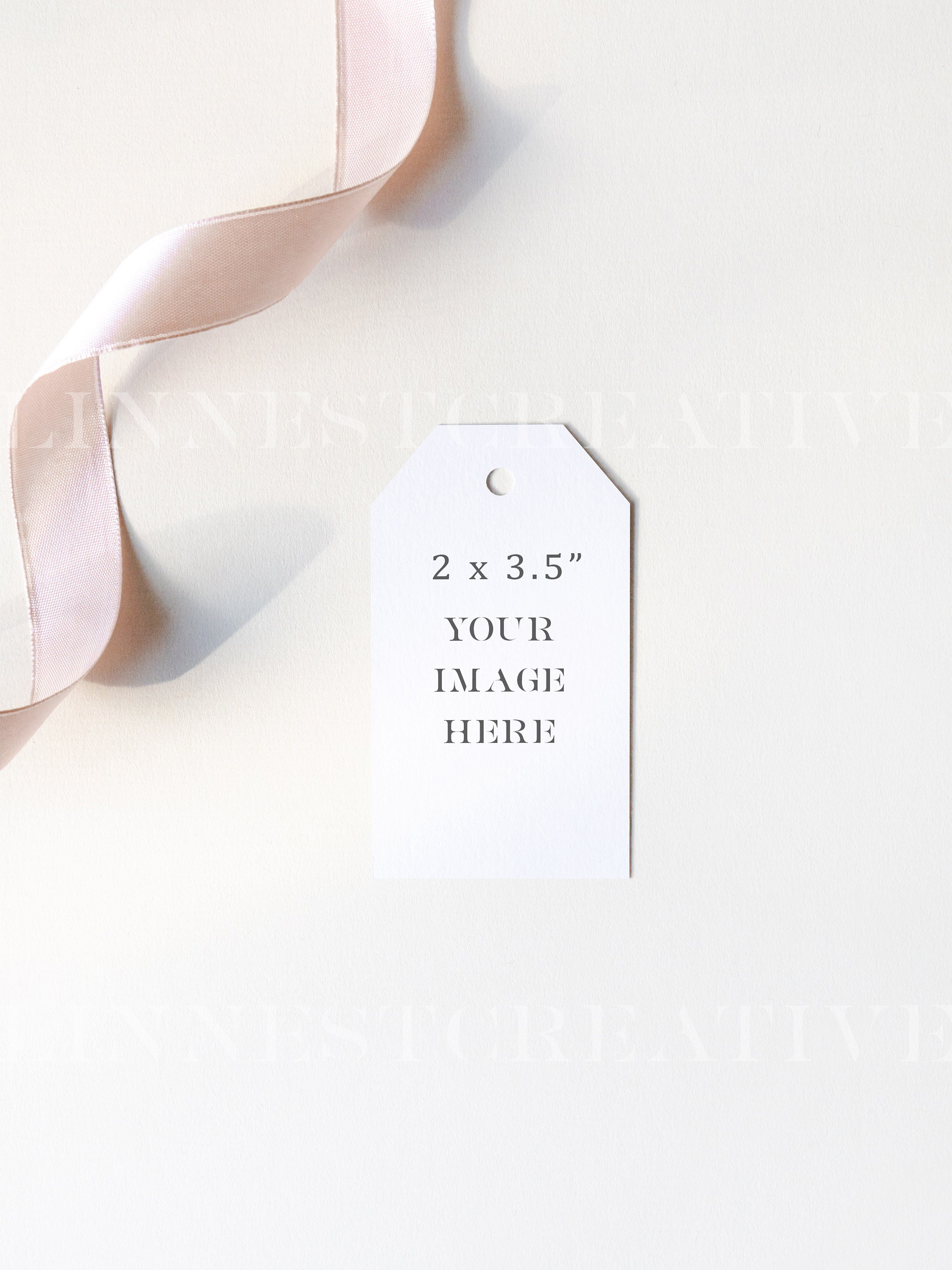 Gift Tag Mockup, Favor Tag Mockup, Blank 2x3,5" Label, Brand Label Tag ...
