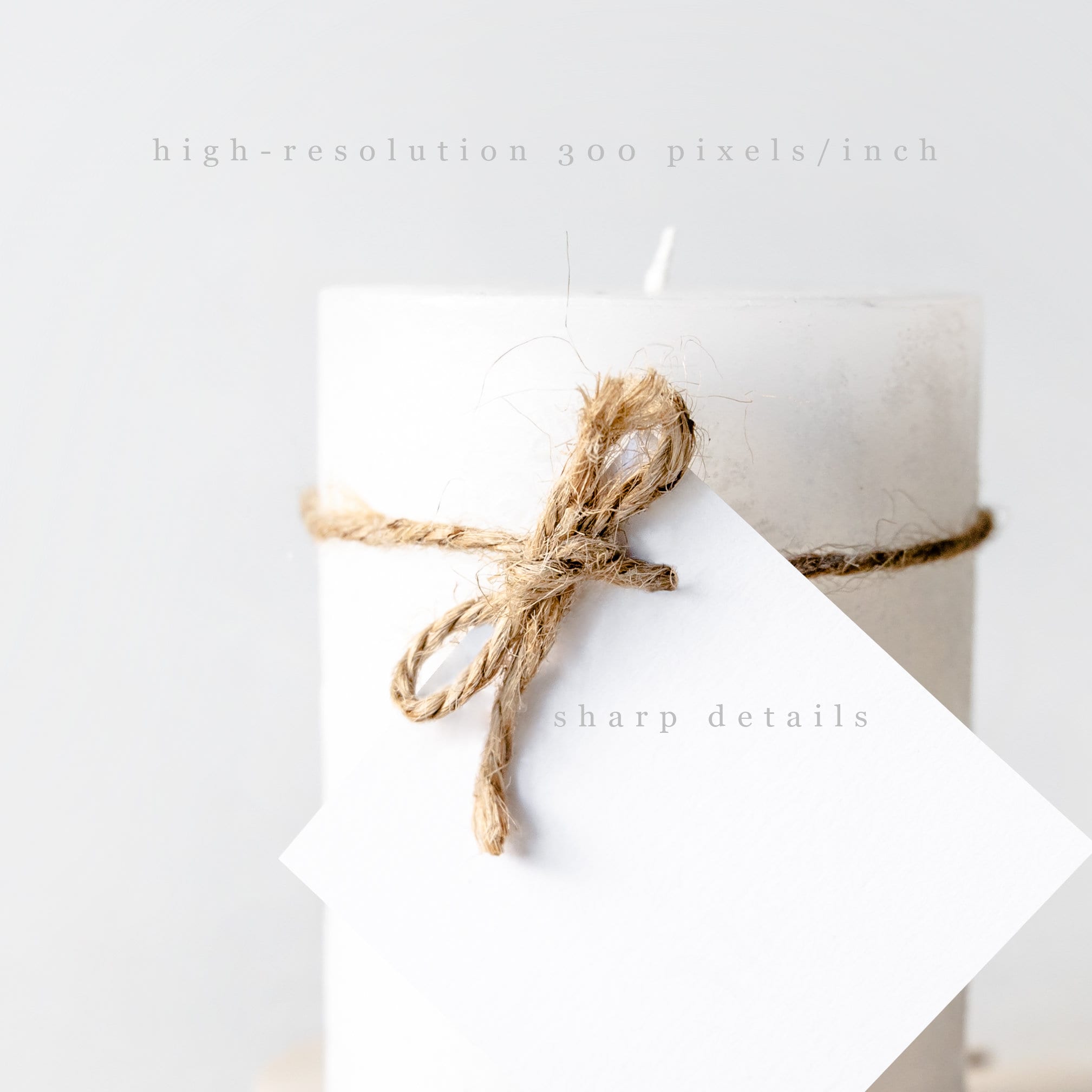 Square Gift Tag Mockup Favor Tag Mockup Minimalist Label | Etsy