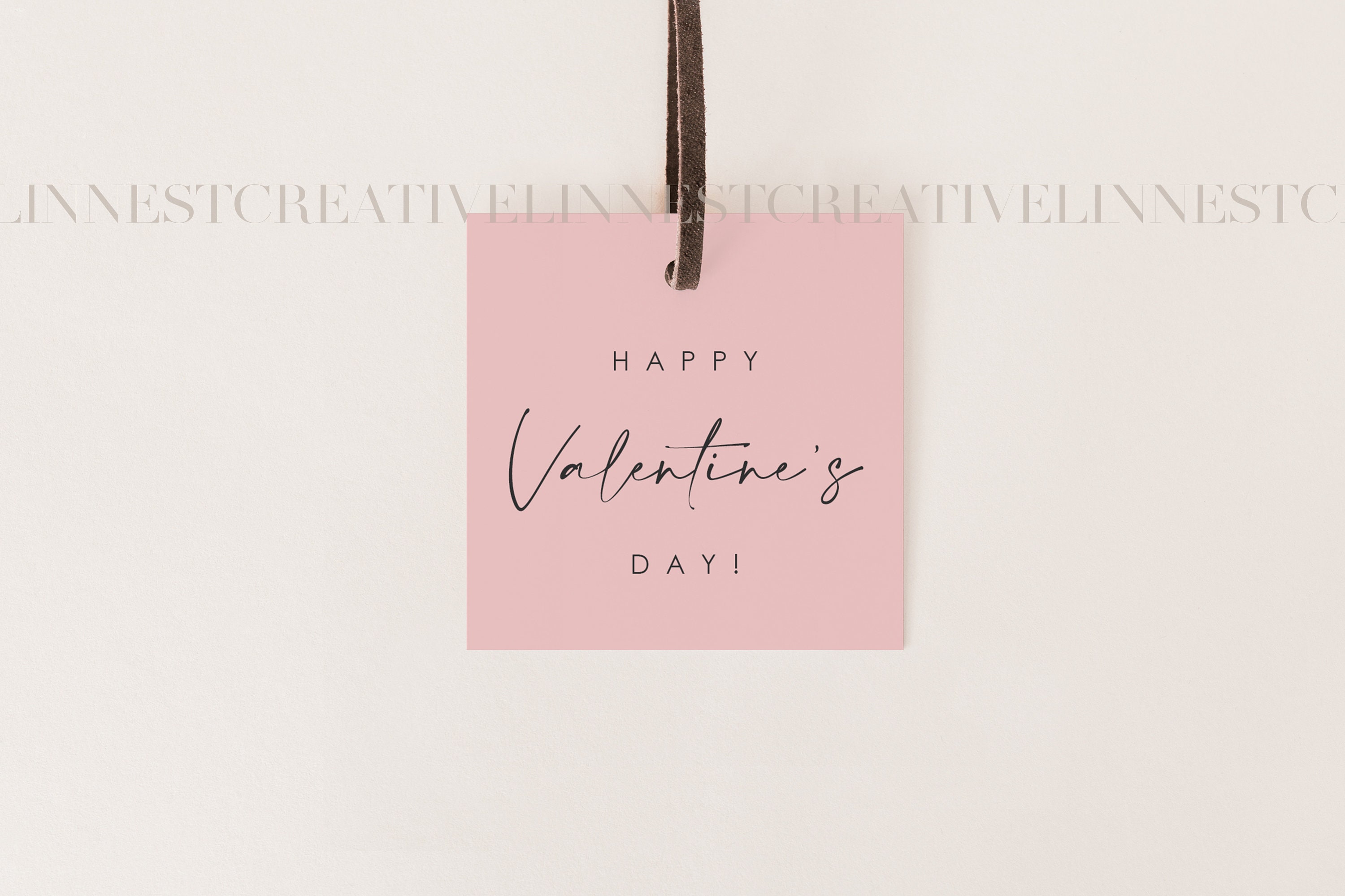 Minimal Square Gift Tag Mockup Modern Wedding Favor Tag | Etsy