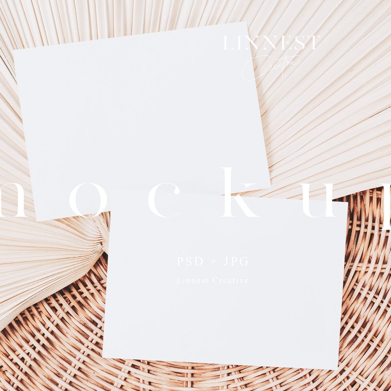 Postcard Mockup Landscape - Etsy