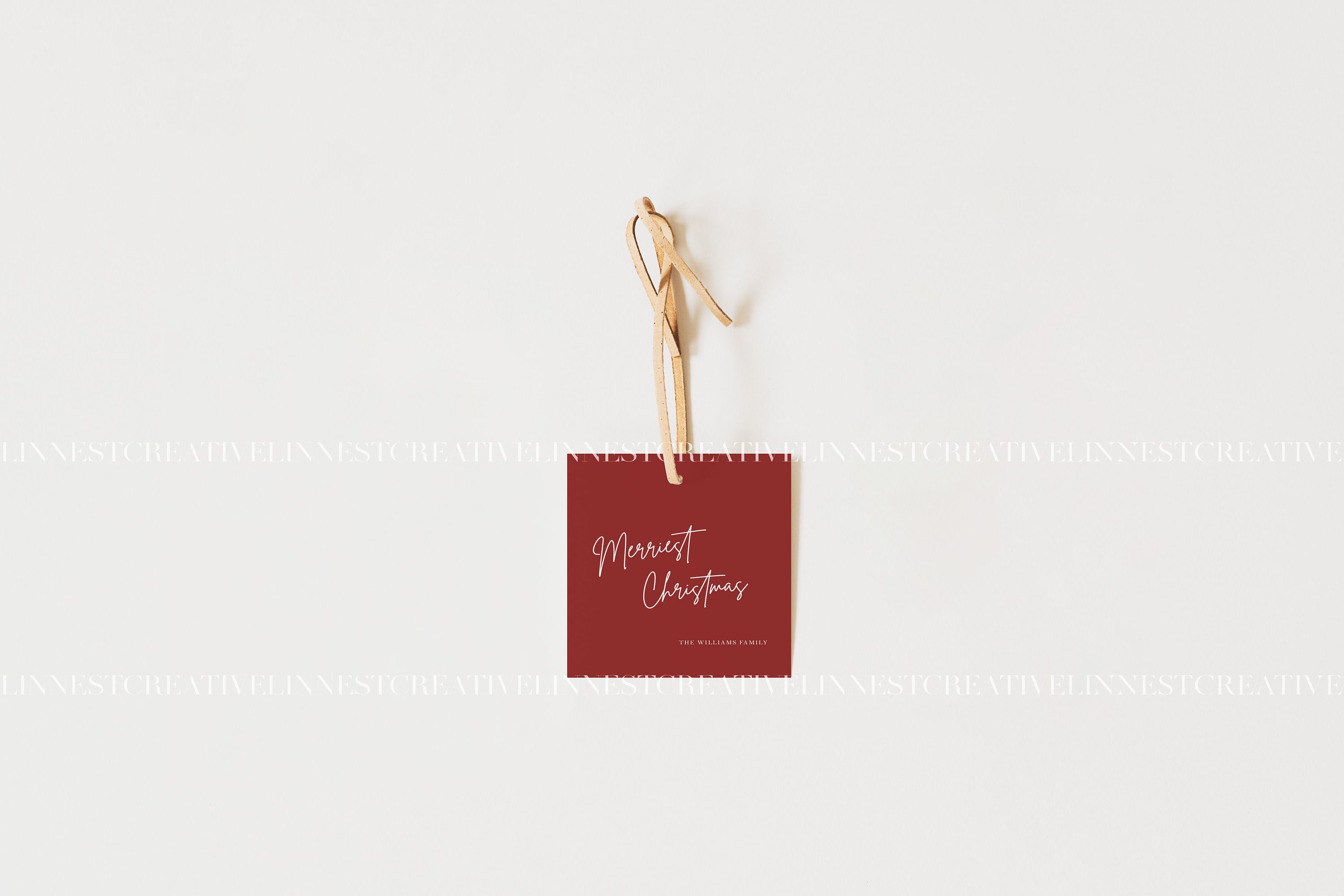 Square Gift Tag Mockup, Boho Wedding Favor Tag Mock Up, Modern ...
