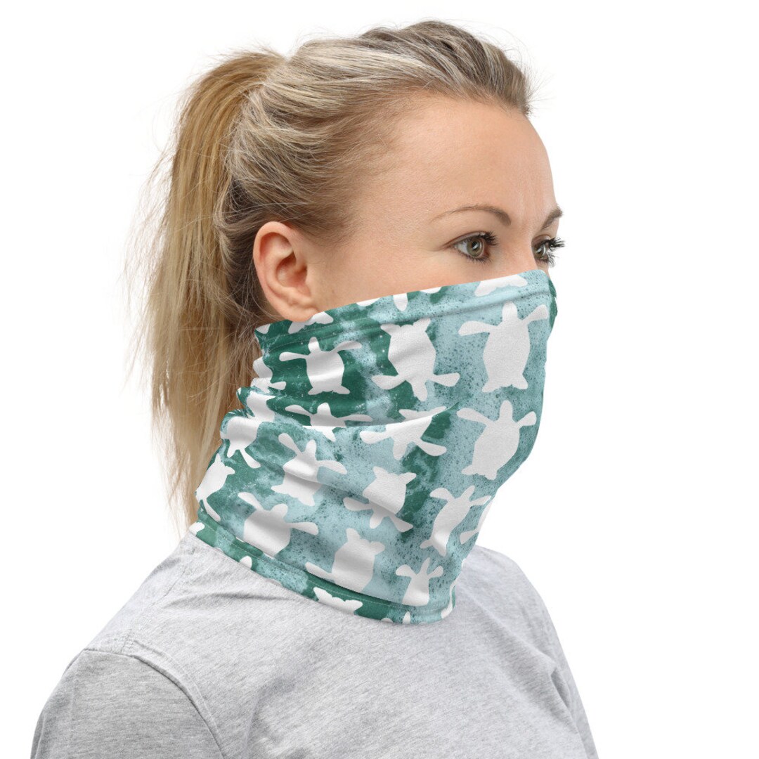 Turtle Mask, Ocean Mask, Turtle Neck Gaiter, Turtles, Turtle Bandana ...