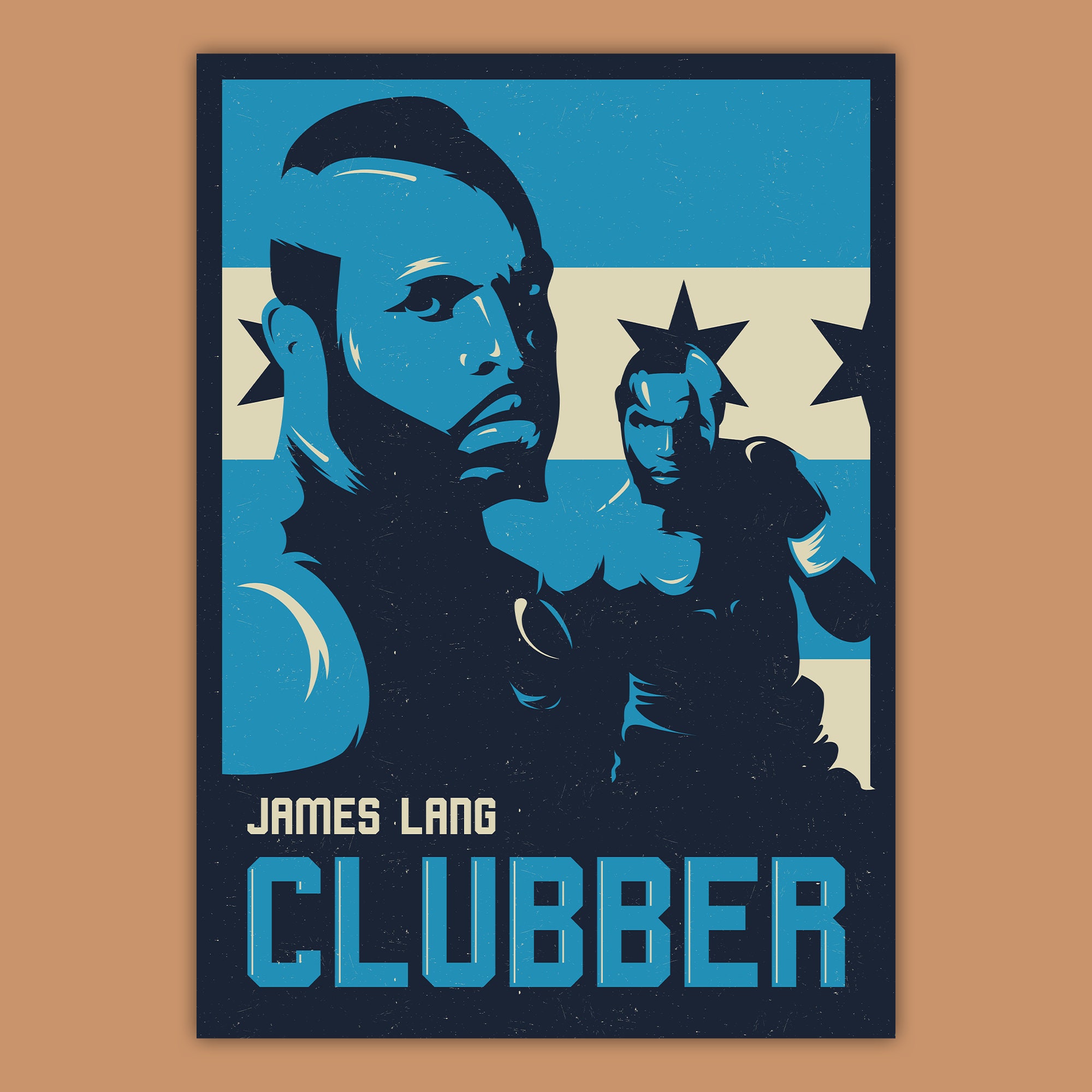Clubber Lang Inspired Poster A3 A2 A1 Rocky Balboa Art Print Custom ...
