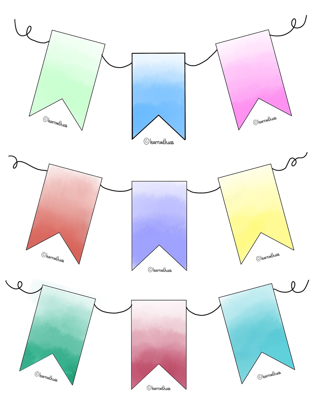 Bright and Bold Traditional Banner Editable - Etsy