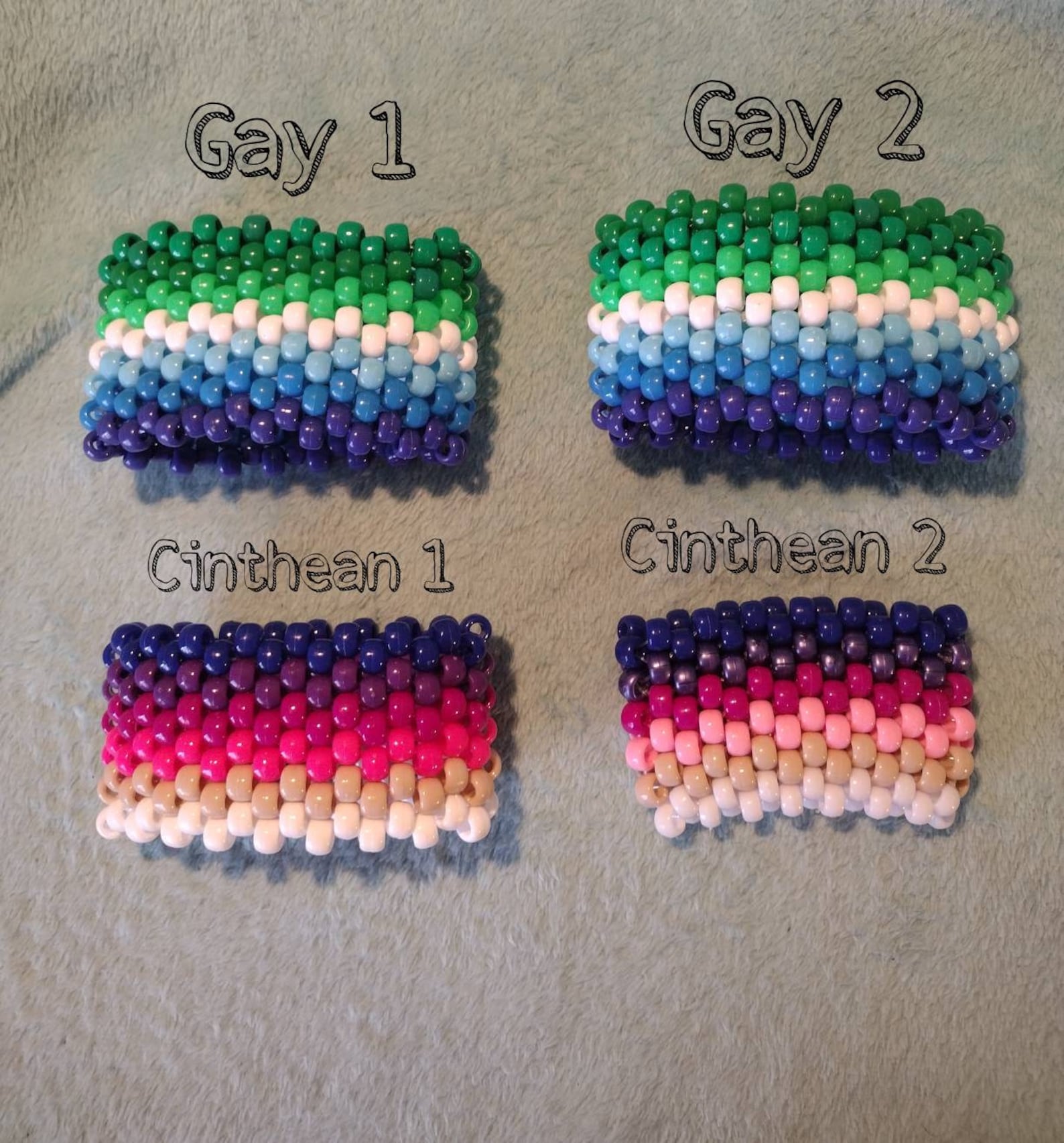 LGBTQ Pride Flag Kandi Cuffs - Etsy