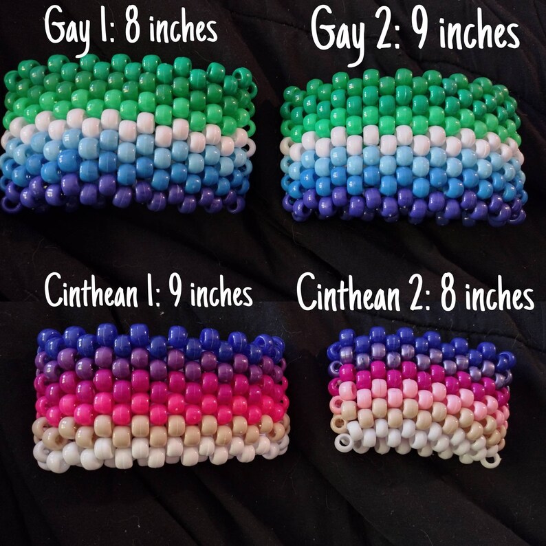LGBTQ Pride Flag Kandi Cuffs - Etsy