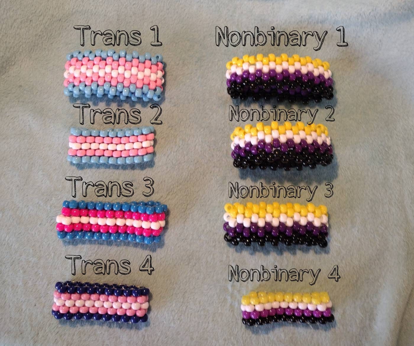 LGBTQ Pride Flag Kandi Cuffs - Etsy