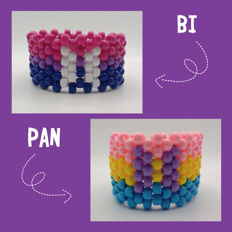 LGBTQ+ Pride Flag BTS Logo Kandi Cuff Bracelets - Etsy